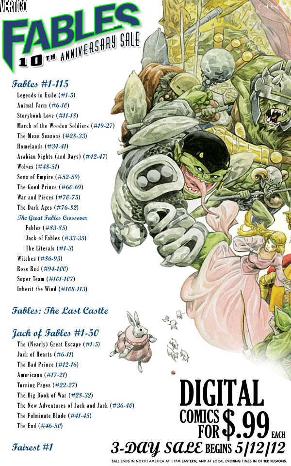 FABLES 10th ANNIVERSARY SALE | DC