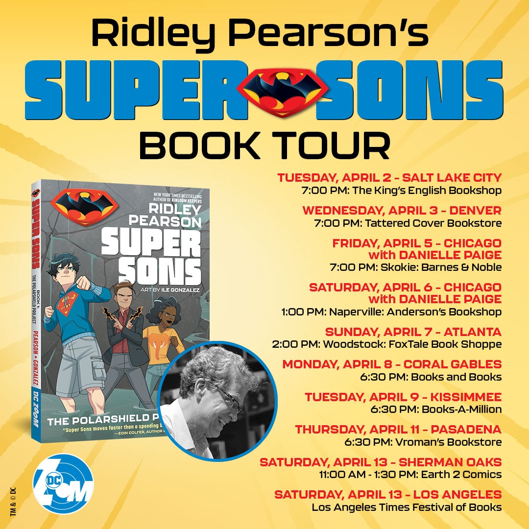 MEET RIDLEY PEARSON ON TOUR FOR 'SUPER SONS: THE POLARSHIELD PROJECT' | DC