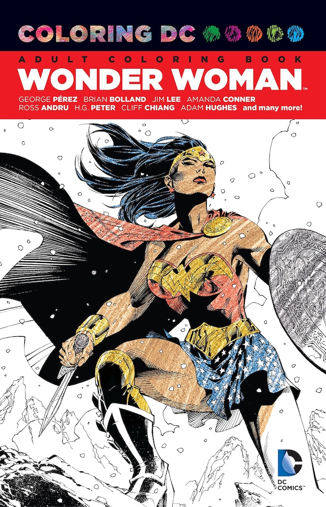 Justice League An Adult Coloring Book Dc