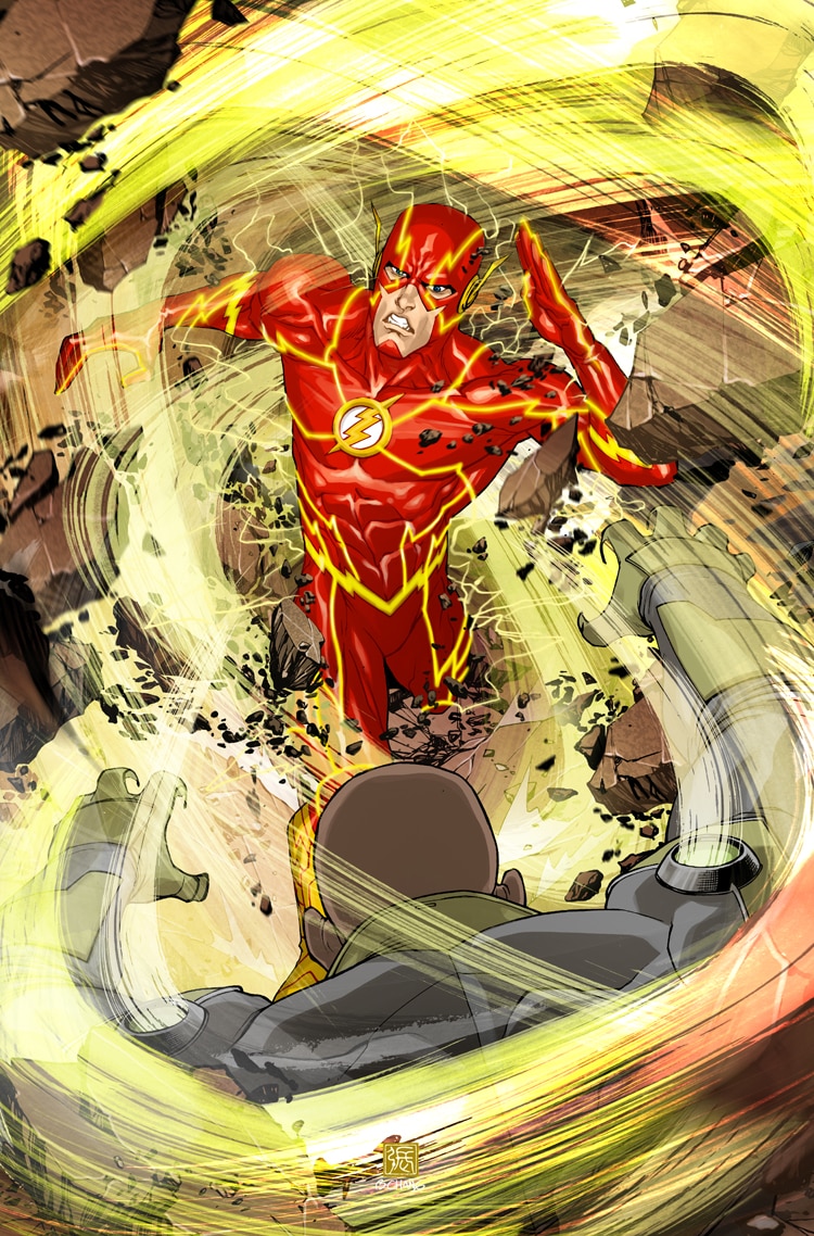 Bernard Chang on his Variant Cover for THE FLASH #8 | DC